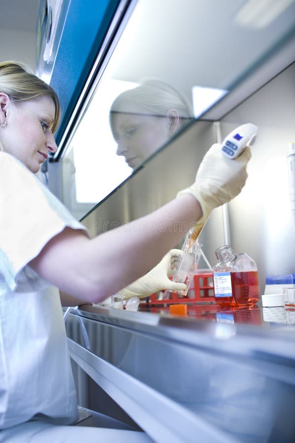 Female Scientist in a Quantum Optics Lab Stock Image - Image of glasses ...