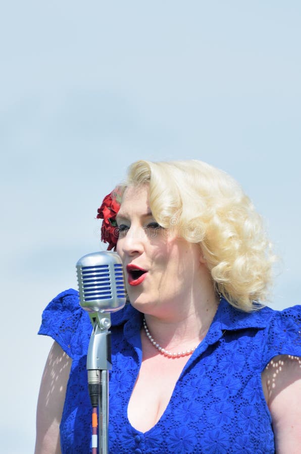 Retro Singer stock photo. Image of perform, concert, elvis - 1299738