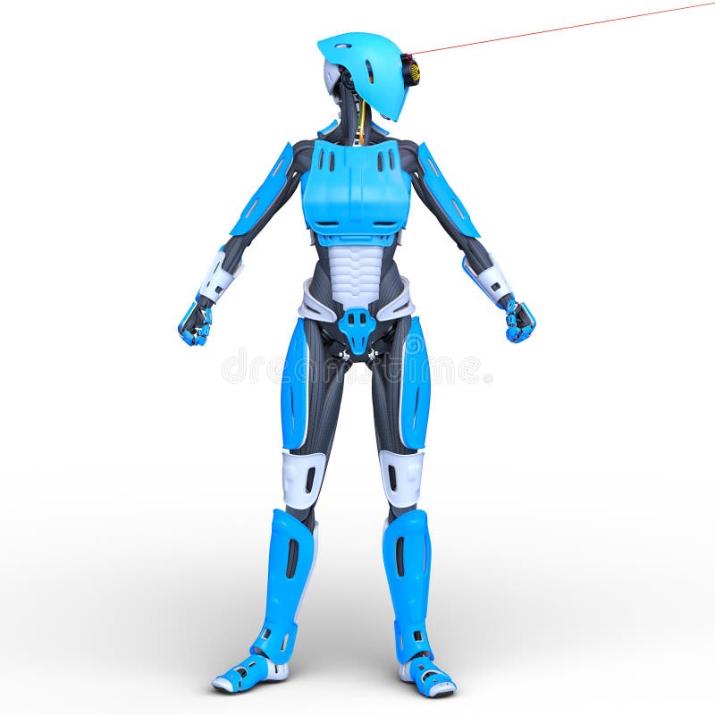 Female robot stock illustration. Illustration of future - 54376654