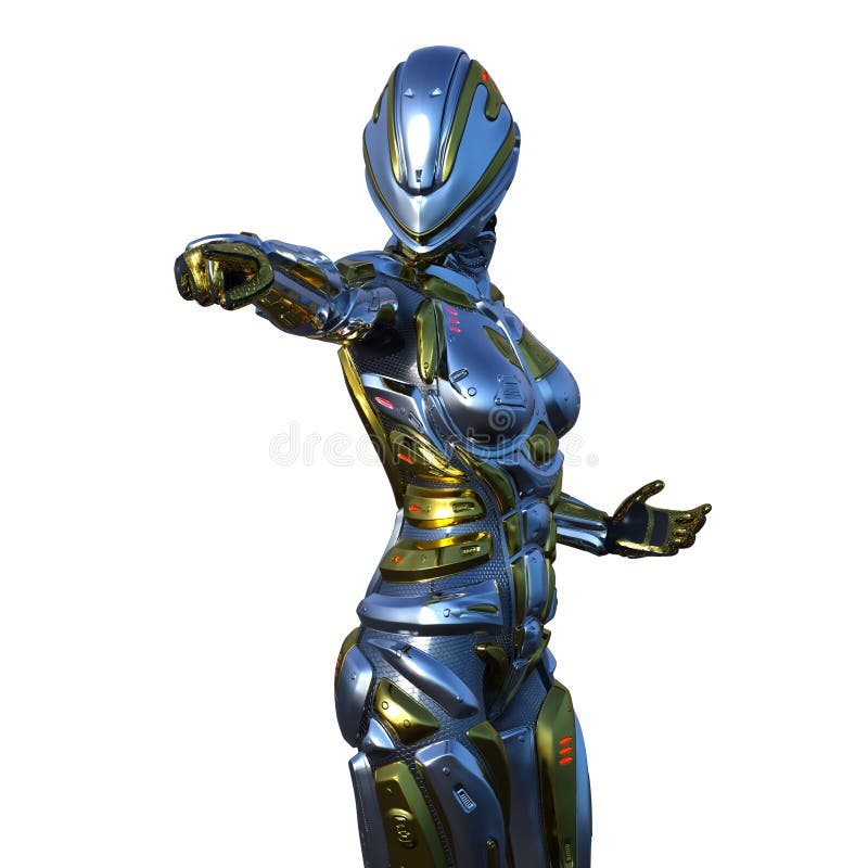 Rendering Female Robot Stock Illustrations – 4,615 Rendering Female ...