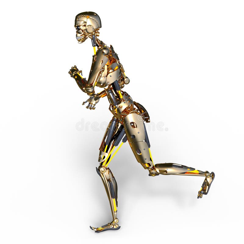 Female robot stock illustration. Illustration of framework - 86563728