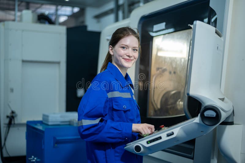 Female Robotics Engineers Using Controller To Remotely Operate ...