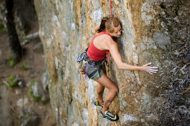 Female Rock Climbing stock photo. Image of female, extreme - 2788992