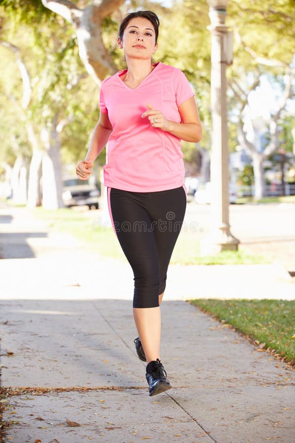 Female Runner Winning Marathon Stock Image - Image of happy, athlete ...