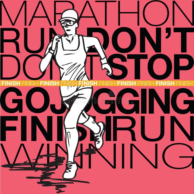 Female Runner Sketch Illustration Stock Vector - Illustration of ...