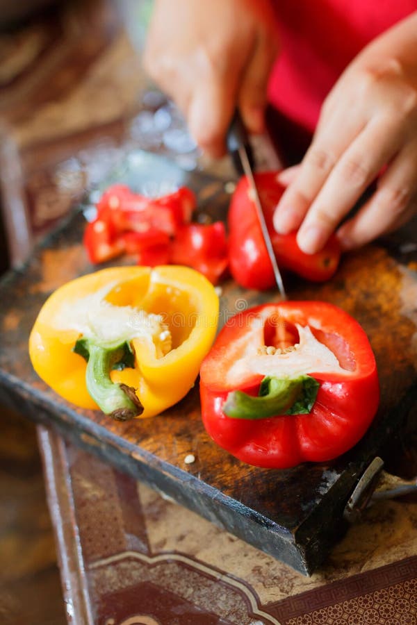 Female s hand cutting stock image. Image of food, lifestyles - 51745905