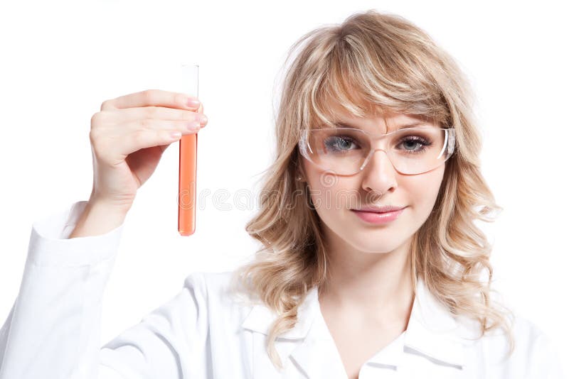Female scientist stock image. Image of goggles, chemistry - 11533297