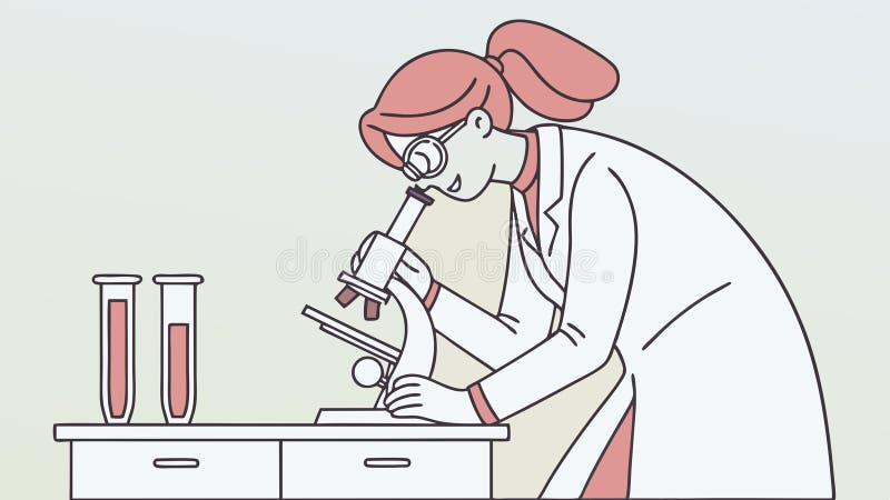 Female Scientist with Microscope, Lab Experiment, Scientific Inquiry ...