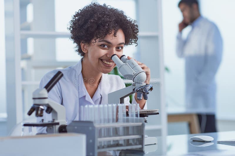 Female Scientist Working in the Lab Stock Photo - Image of laboratory ...