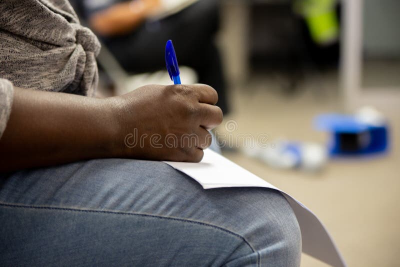 Staff is Taking Down a Note in Cpr First Aid Class Stock Photo - Image ...