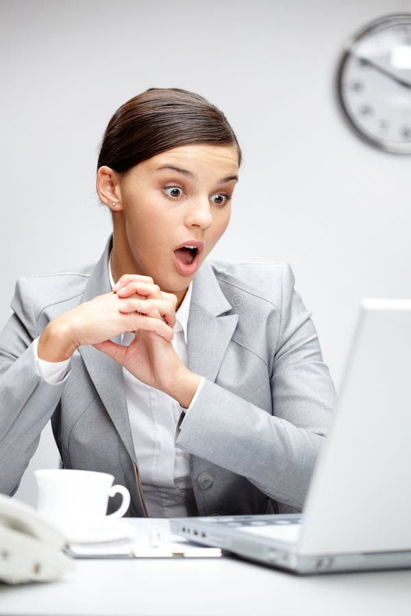 Great surprise stock photo. Image of pretty, congratulating - 88472804