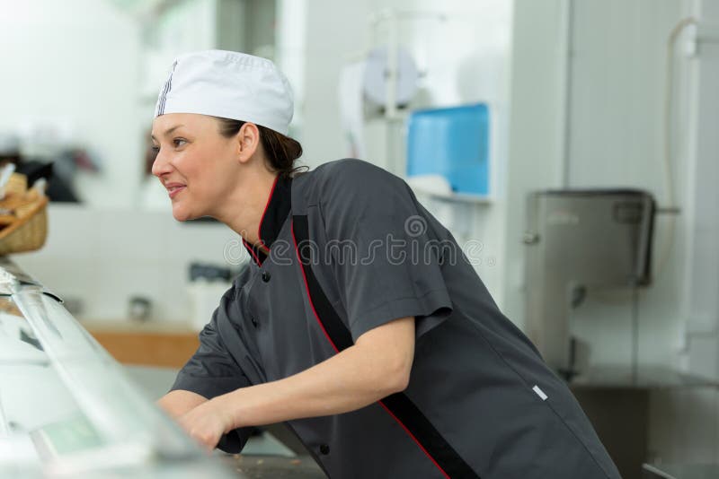 Female Shop Worker Servicing Stock Photo - Image of sale, duty: 148582008
