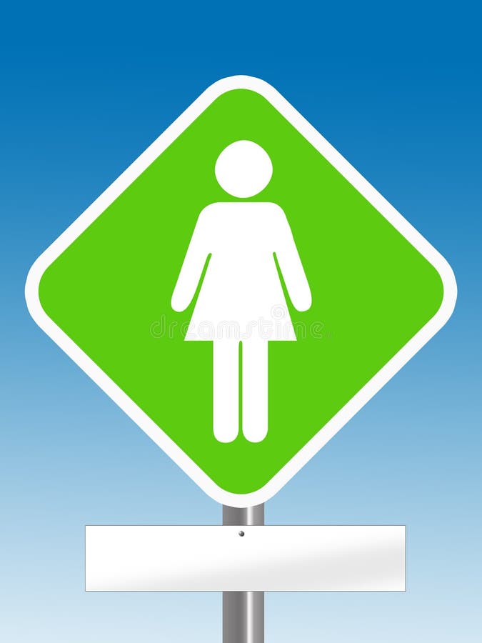 Woman Car Driver Sticker. Female in Automobile Warning Sign. Lady ...