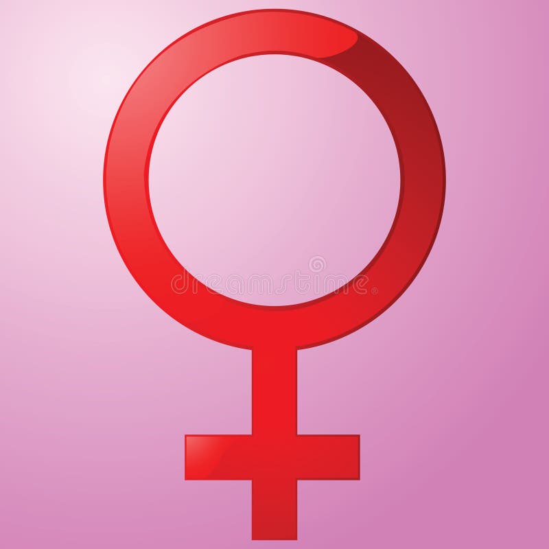 Female sign stock vector. Illustration of bright, glossy - 8486499