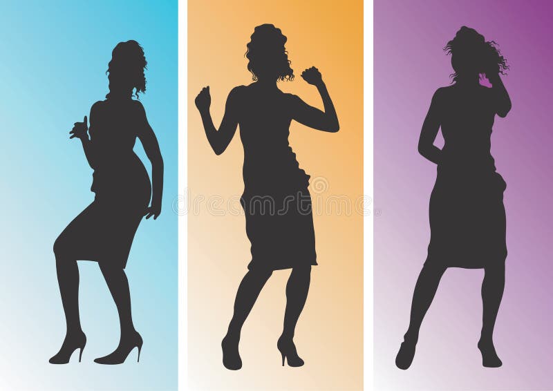 Female Silhouettes Picture. Image: 4320956