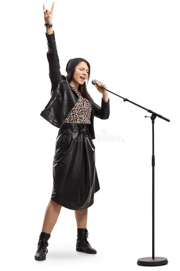 360 Female Singer Microphone Rock Roll Band Stock Photos - Free ...