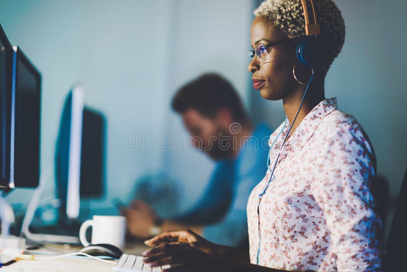 Female Programmer Working on it Project Stock Image - Image of computer ... Female Programmer Working on it Project Stock Image - Image of computer ...