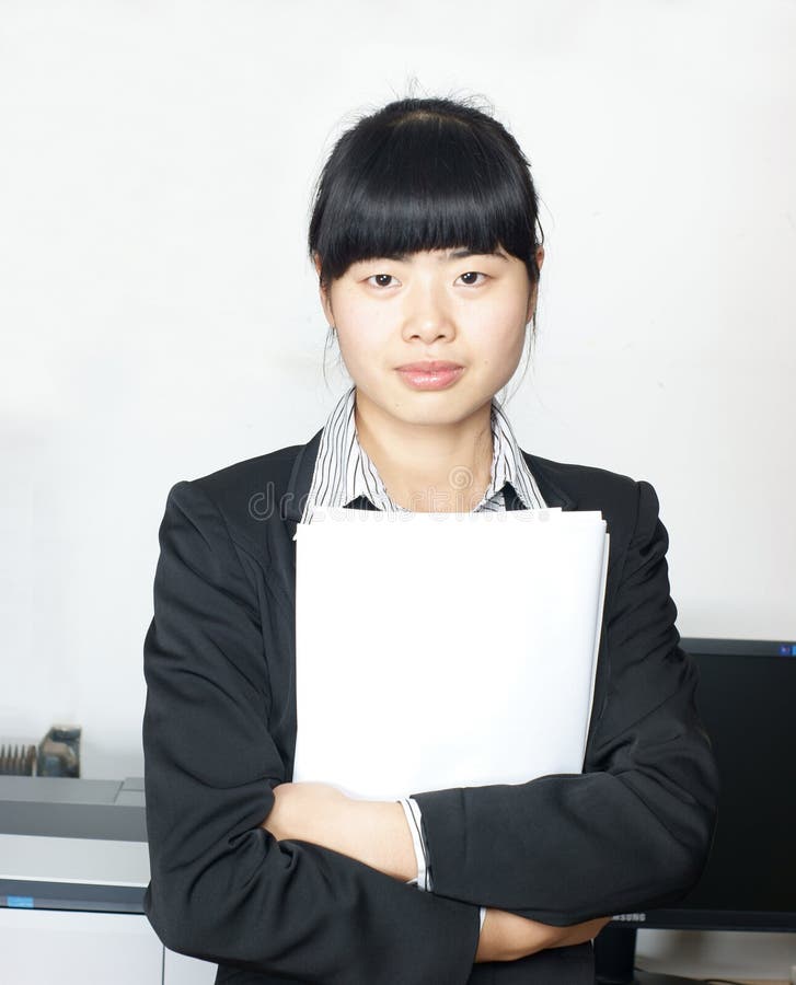 Female staff stock photo. Image of asian, adult, cute - 22086284