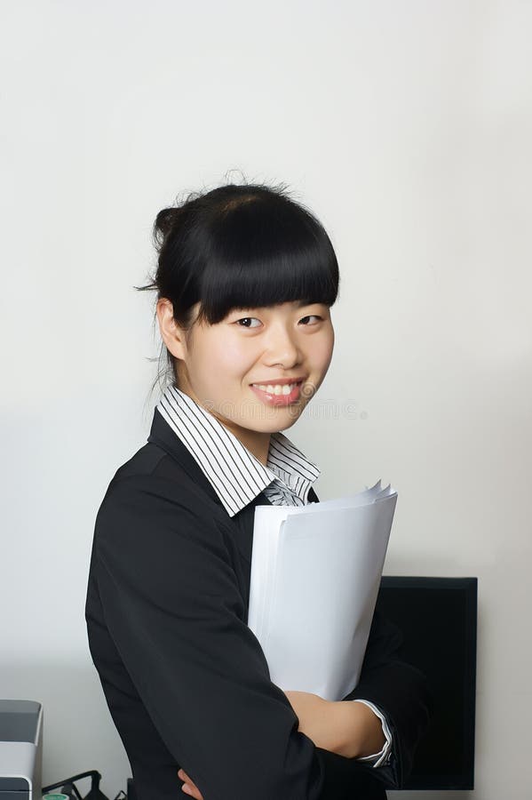 Female staff stock photo. Image of people, cute, office - 22086316