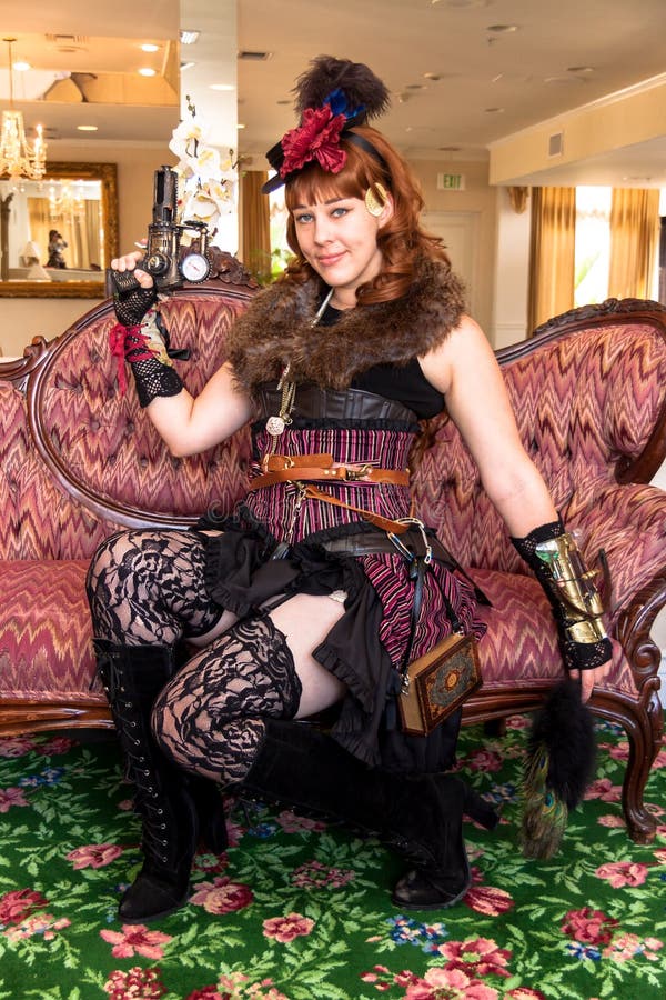 Female Steampunk Weapons Specialist Editorial Photography - Image of ...