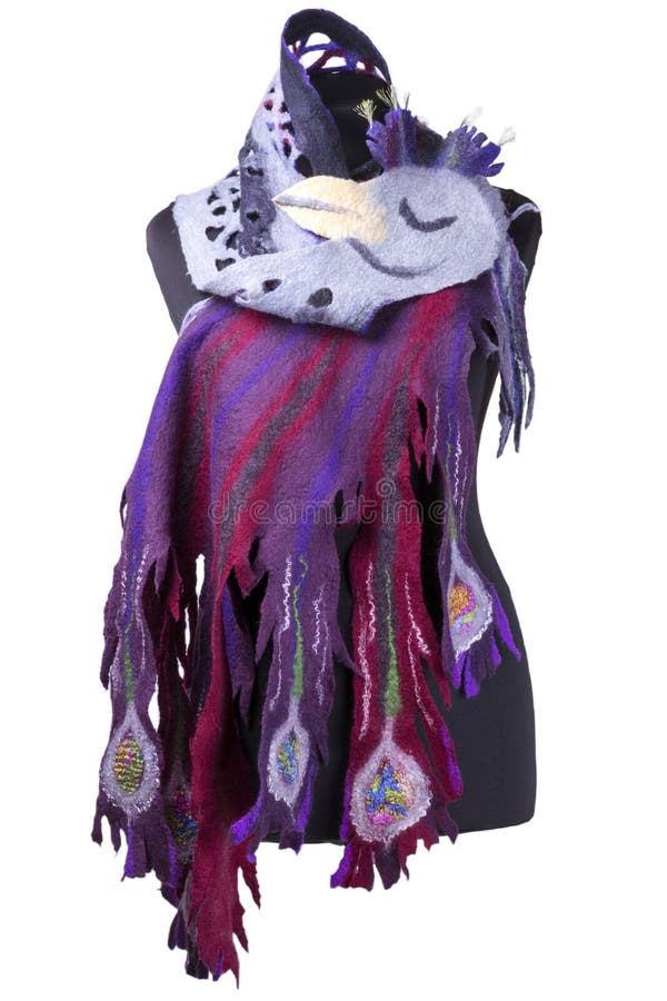 Female Stole from Felted Wool Stock Photo - Image of fool, felt: 75830808