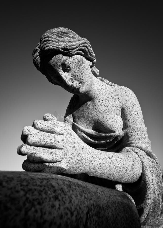 Female Stone Statue Bust stock photo. Image of sadness - 29678782
