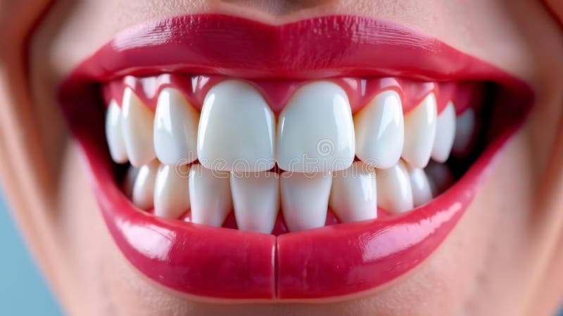Female Straight Teeth Close Up Stock Photo - Image of happiness, smile ...