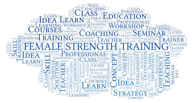 Strength Training Word Cloud. Stock Illustration - Illustration of ...