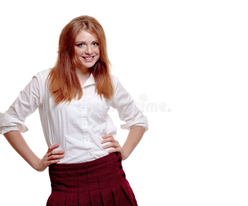 Female Student stock image. Image of student, isolated - 14926747