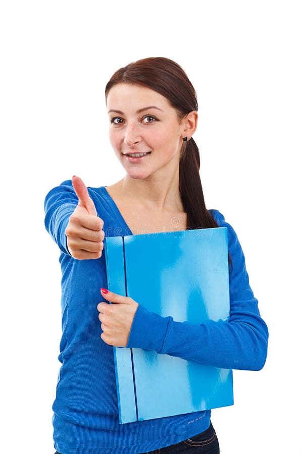 Female student stock image. Image of girl, showing, background - 22540731
