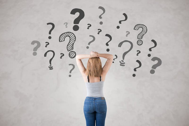 Female Student from the Back Stock Photo - Image of rear, doubts: 80051146