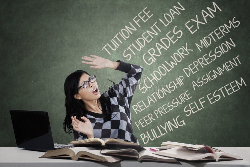 Female Student Having Problems Stock Image - Image of depression ...