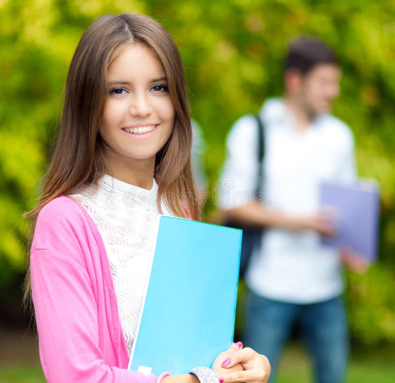 Female student portrait stock photo. Image of graduate - 48359858