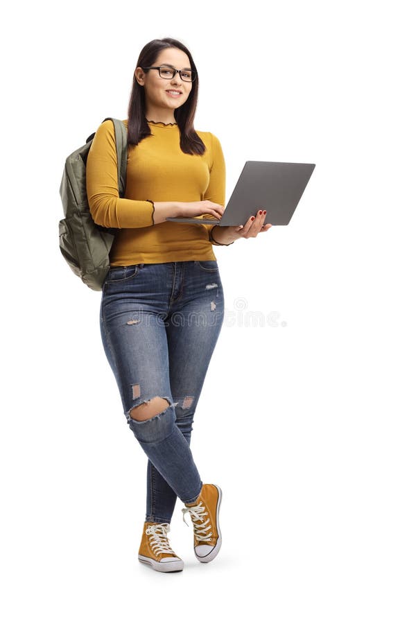 8,862 Female Student Standing Full Length Stock Photos - Free & Royalty ...
