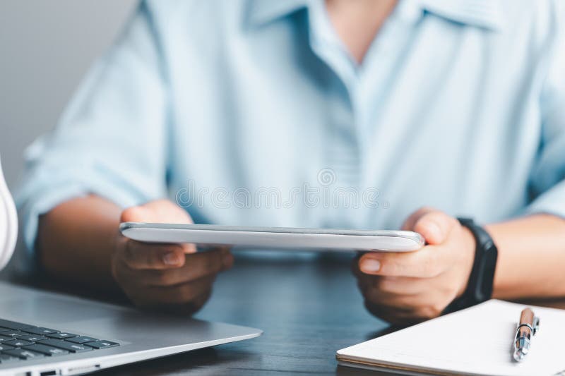 Female Student Study in the School Library. she Using Laptop and ...