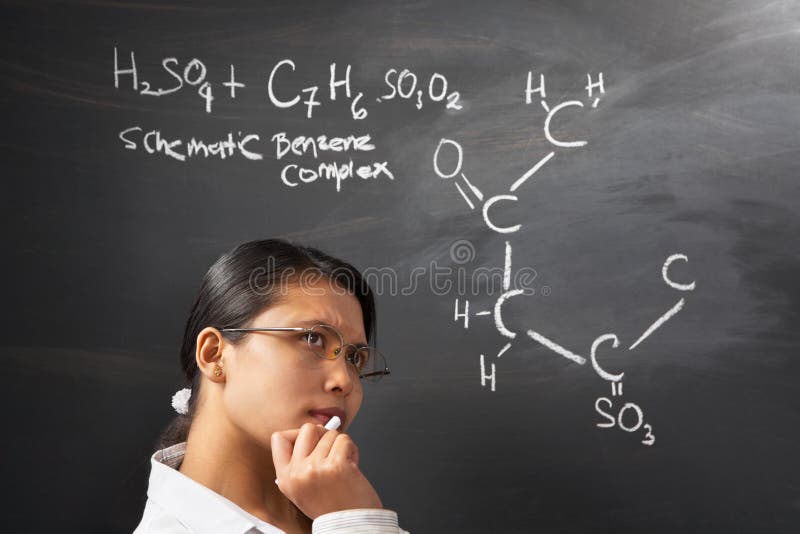 Female Student Thinking Hard Stock Photo - Image of solving, problem ...