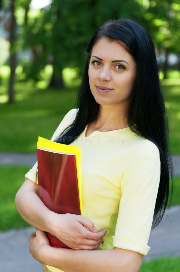 Female Student stock image. Image of computer, lying - 51103667
