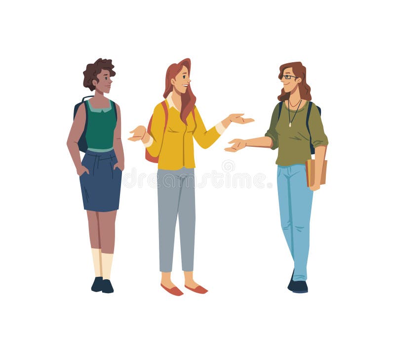 High School Student Discussion Stock Illustrations – 394 High School ...