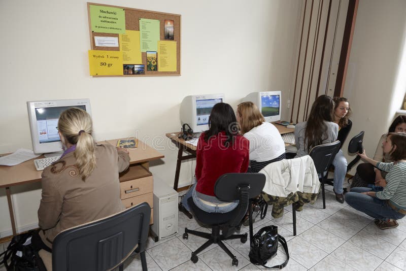 Female Students in Classroom Editorial Photography - Image of ...