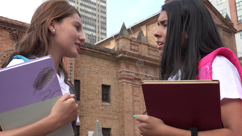 Female Students Insulting and Arguing Editorial Photo - Image of pupils ...