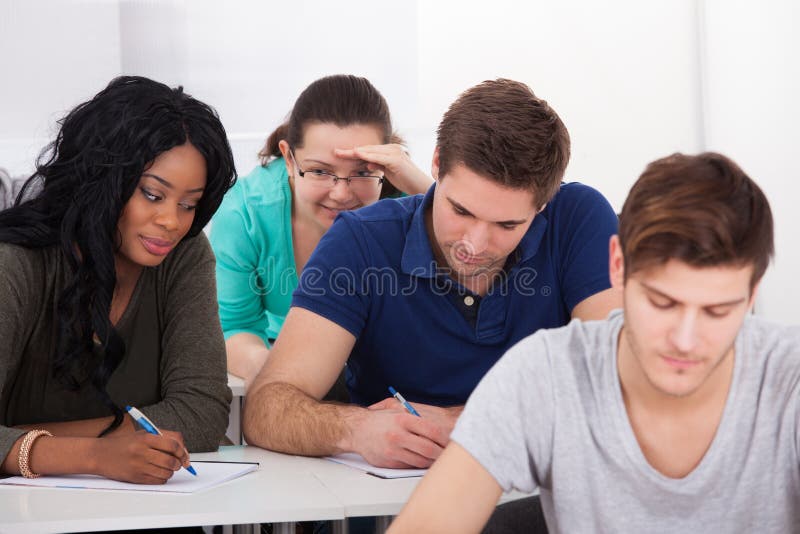 Students Trying To Recollect the Answer Stock Photo - Image of ...