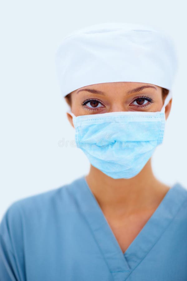 Female Surgeon Doctor Getting Ready for Operation Stock Photo - Image ...