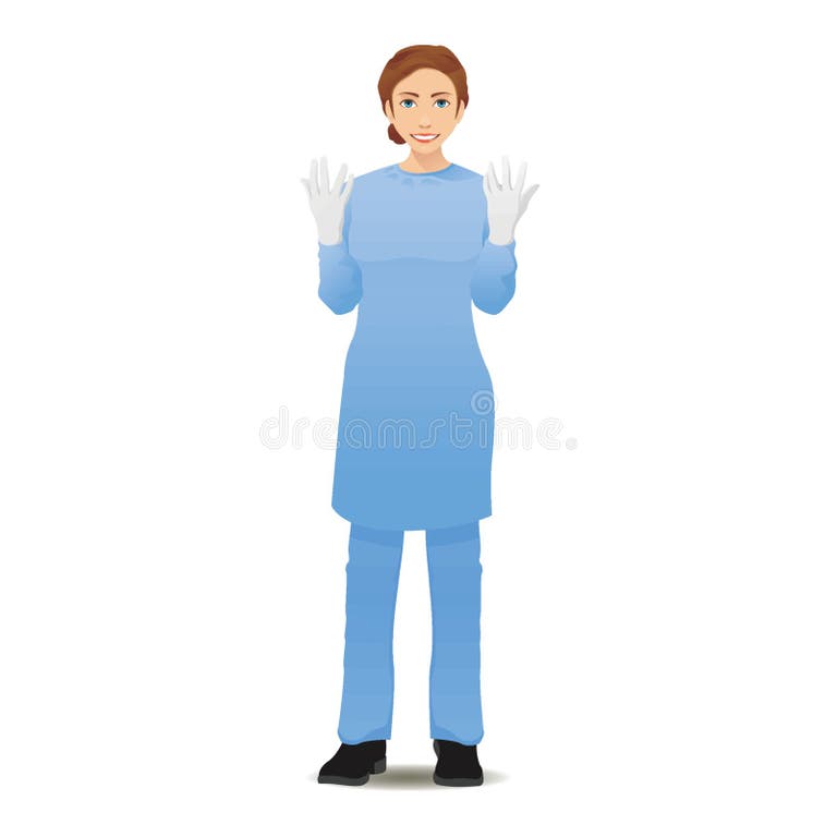 Female Surgeon. Vector Illustration Decorative Design Stock Vector ...