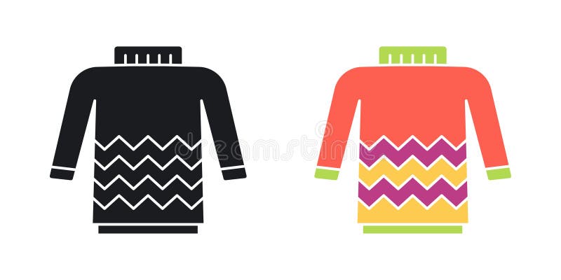 Female sweater icon vector stock vector. Illustration of fashion ...