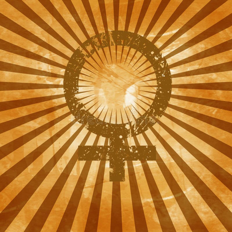 Female symbol stock illustration. Illustration of together - 1276655