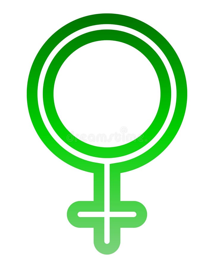 Female Symbol Icon - Red Rounded, Isolated - Vector Stock Vector ...