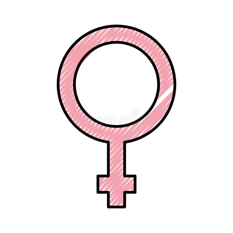 Female symbol icon stock vector. Illustration of gender - 96075782