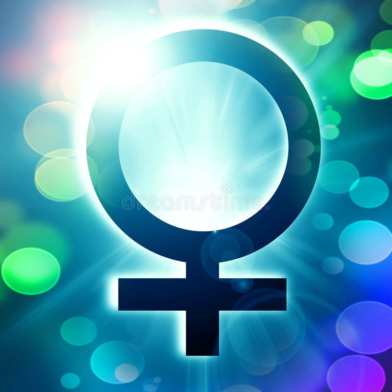 Female symbol stock illustration. Illustration of blue - 35104755