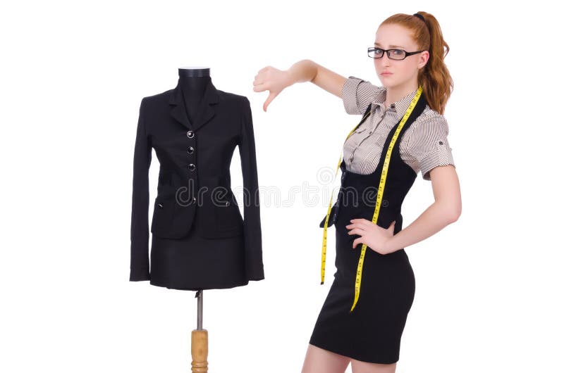 Female tailor stock image. Image of beauty, industry - 42397725