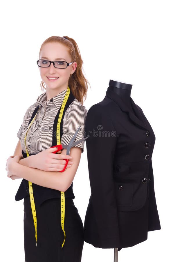 Female tailor stock photo. Image of industry, garment - 42590818